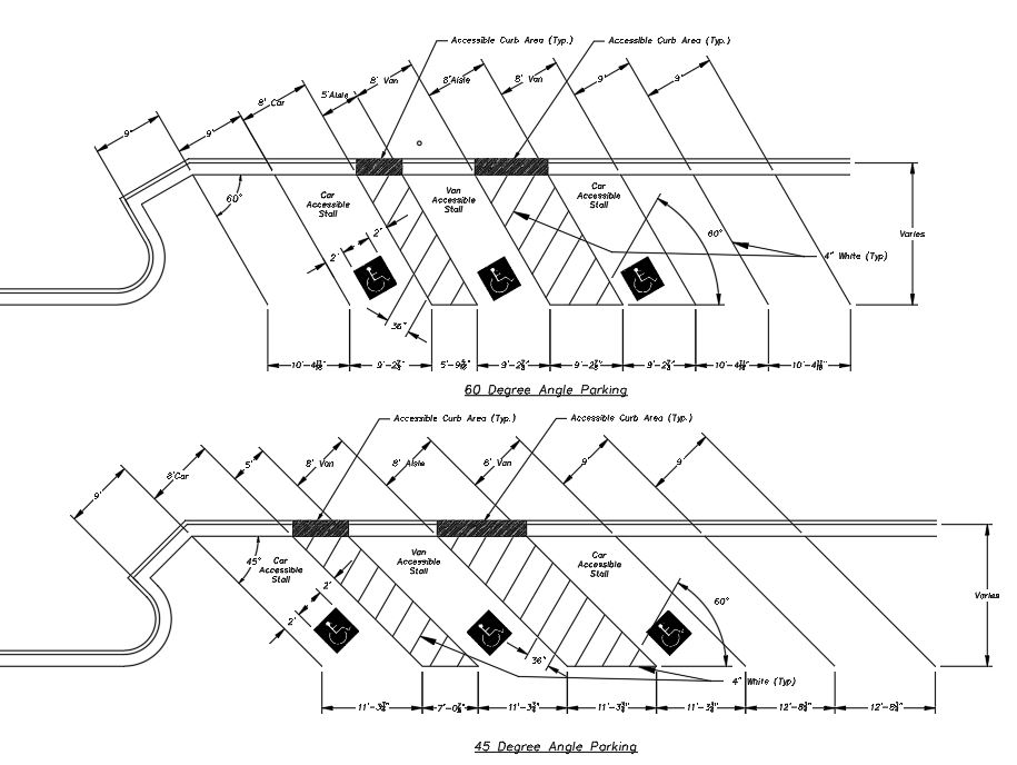 File:Angled Parking Space Markings.JPG - PPM Wiki - City of Overland Park Projects and ...